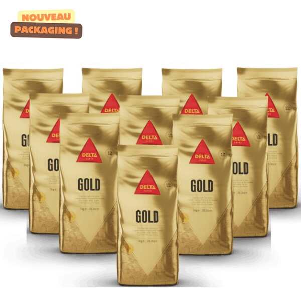10Kg- Café en grains DELTA CAFES GOLD - Cafémalin